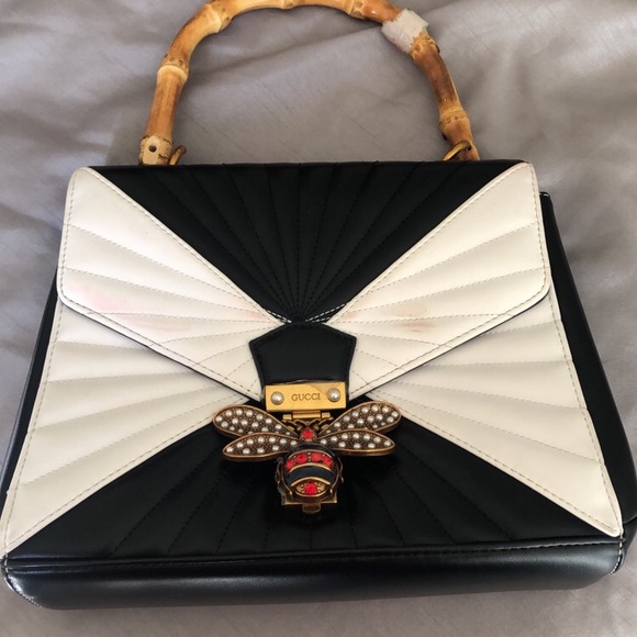 Gucci | Bags | Gucci Queen Margaret Leather Shoulder Bag | Poshmark